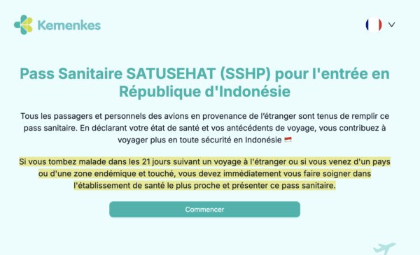 Le SATUSEHAT Health Pass : une nouvelle mesure pour voyager en ...